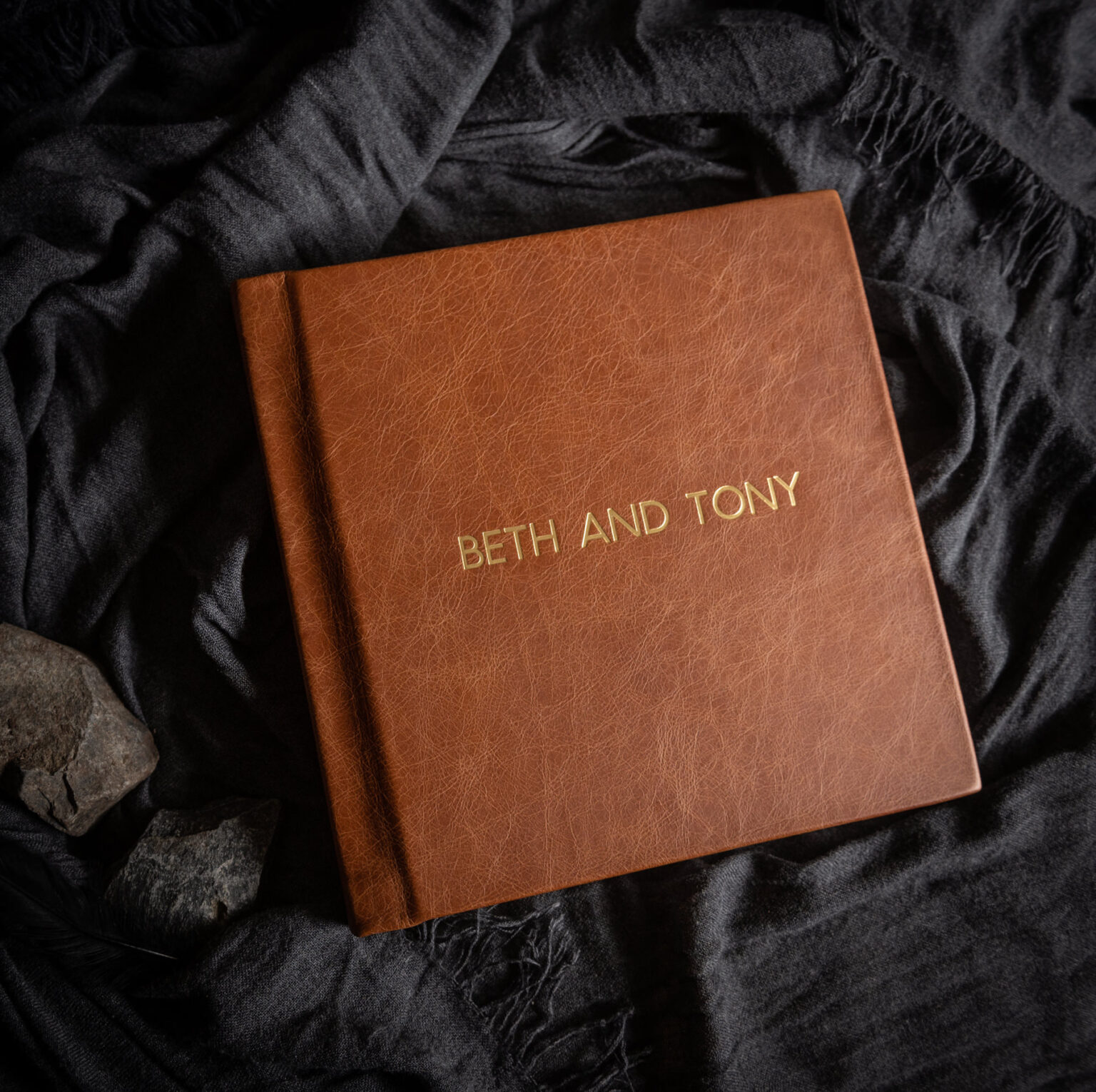 Handcrafted Embossed Wedding Album - Rachel Gutierrez Photography